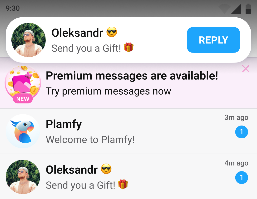 Premium Media feature – Plamfy